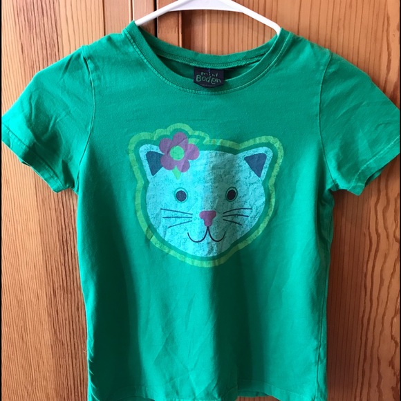 Shirts & Tops | Mini Boden Cat Tshirt Girl 9 1 | Poshmark
